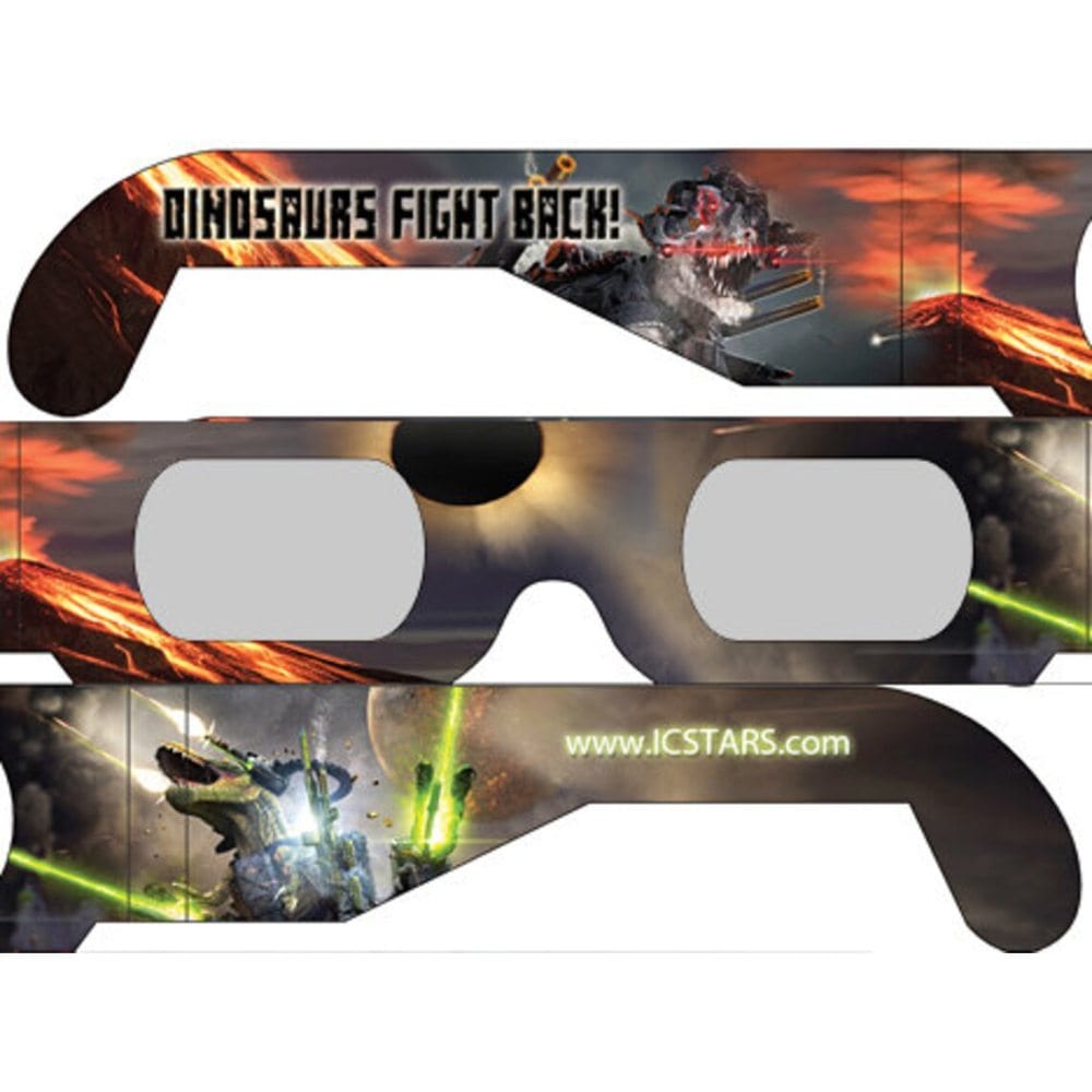 Daystar Dinosaurs Fight Back! Style Funner Eclipse Solar Glasses - 5-P — Red Carpet Optics