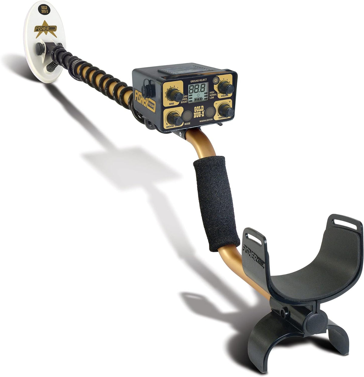 Fisher Gold Bug 2 Gold Nugget Metal Detector with 6.5-Inch Search Coil ...