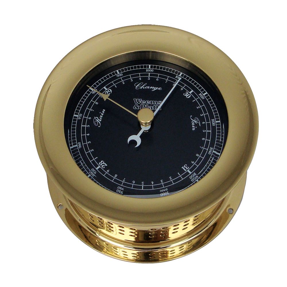 Weems & Plath Atlantis Premiere Barometer - Black Dial / White Scale ...